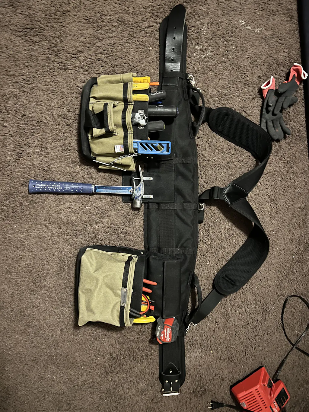 FULL SET - Boulder Bag Ultimate Electrician MAX Comfort Combo Tool Bel ...