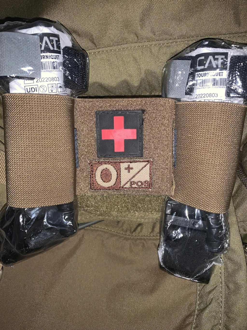 OCP Blood Types Patch With Hook Fastener For OCP Uniforms - 2" X 1"