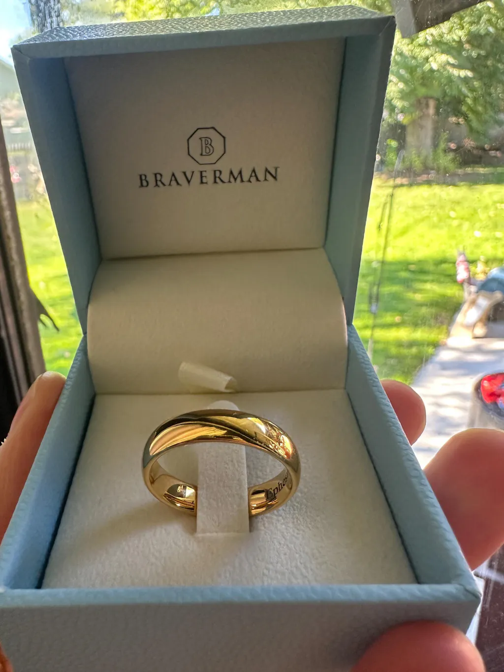 1CT Natural Sapphire Wedding Anniversary Ring for Wife | 18k Rose Gold ...
