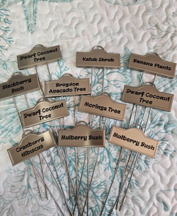 Metal Plant Labels for Garden Outdoor Stainless Steel Plant Markers 25 ...