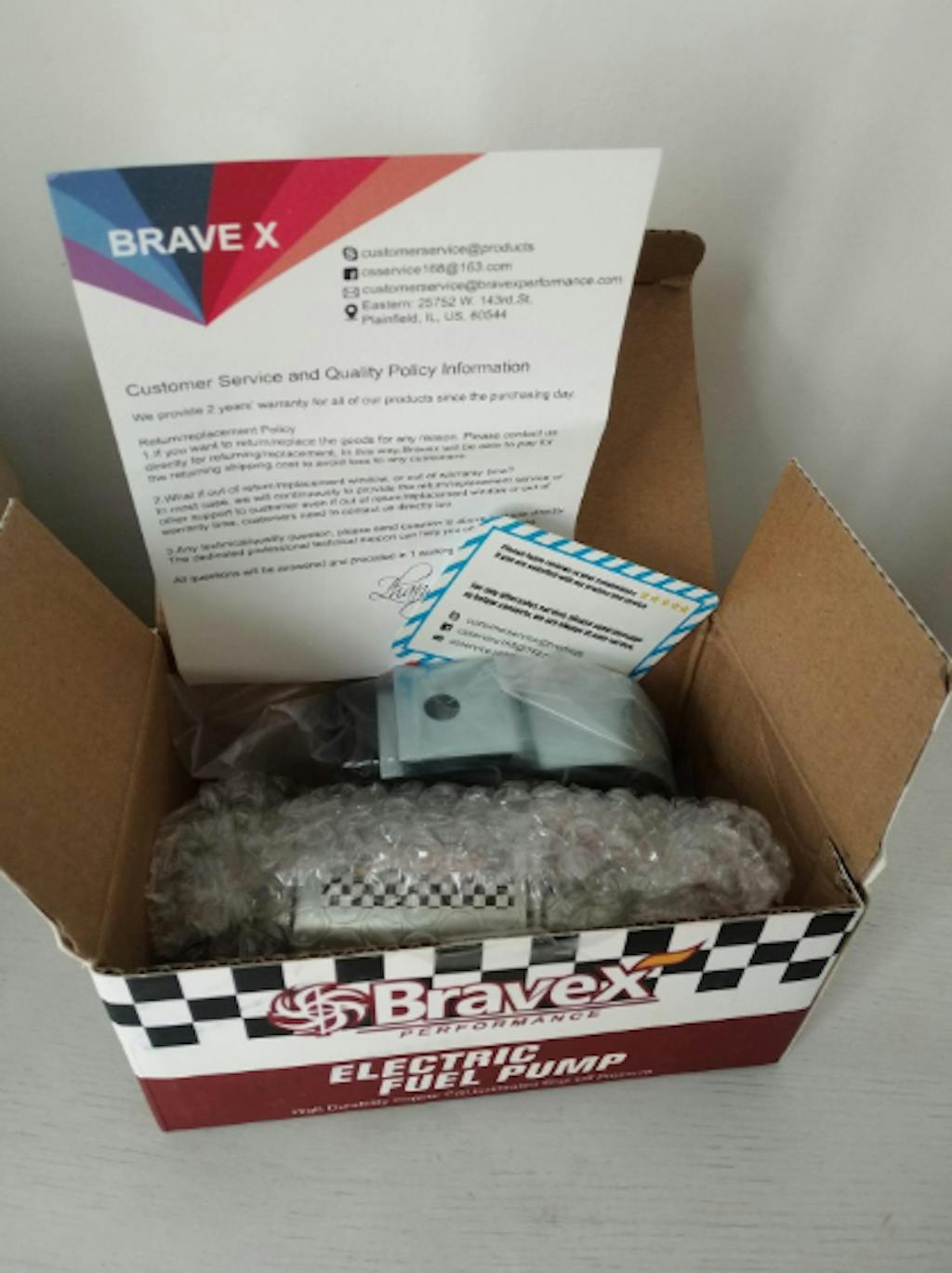 Bravex 2.5-4 Psi Electric Fuel Pump Universal Inline 12V Low-Pressure ...