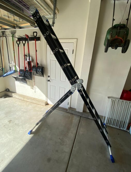 Step Ladder Extensionladder Folding Tall Aluminum 20 Ft Step Ladder ...