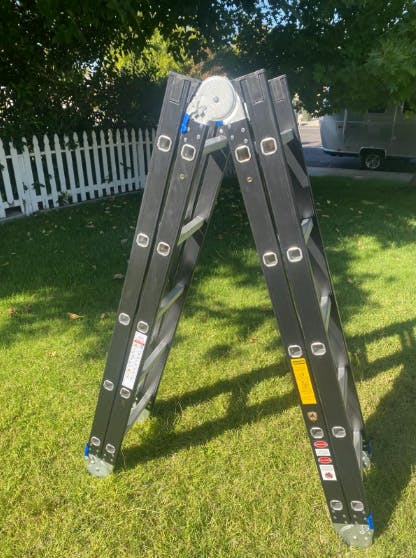 Step Ladder Extensionladder Folding Tall Aluminum 20 Ft Step Ladder ...