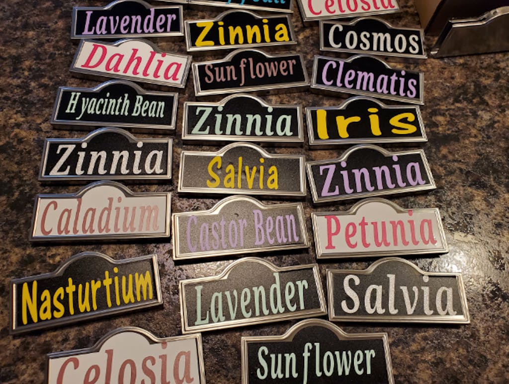 Metal Plant Labels for Garden Outdoor Stainless Steel Plant Markers 25 ...