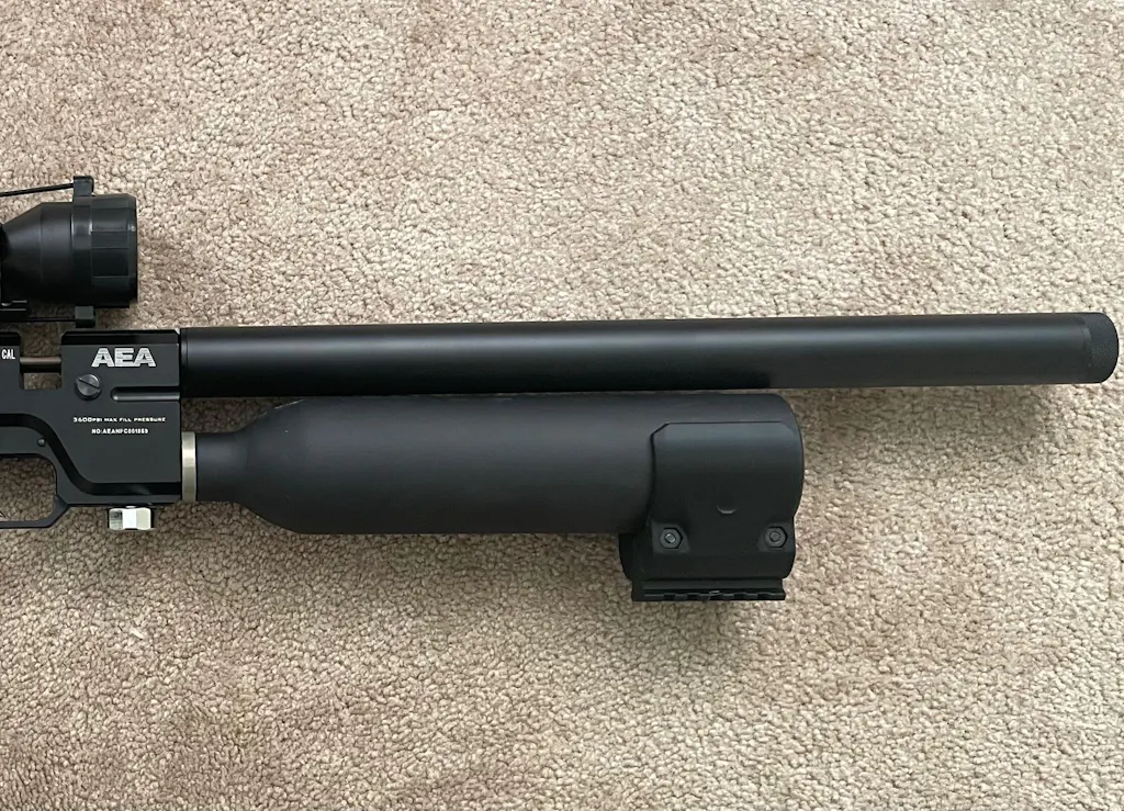AIRGUN CARBON BOTTLE TANK CLAMP WITH PICATINNY RAIL 61mm – Bravo3D