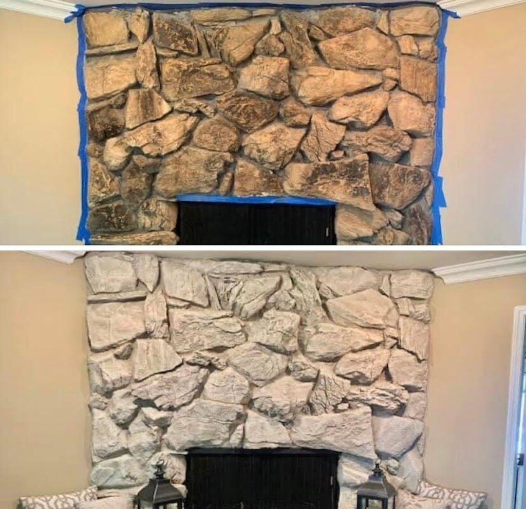 Brick Anew Stone Fireplace Paint Kit - Brick-Anew