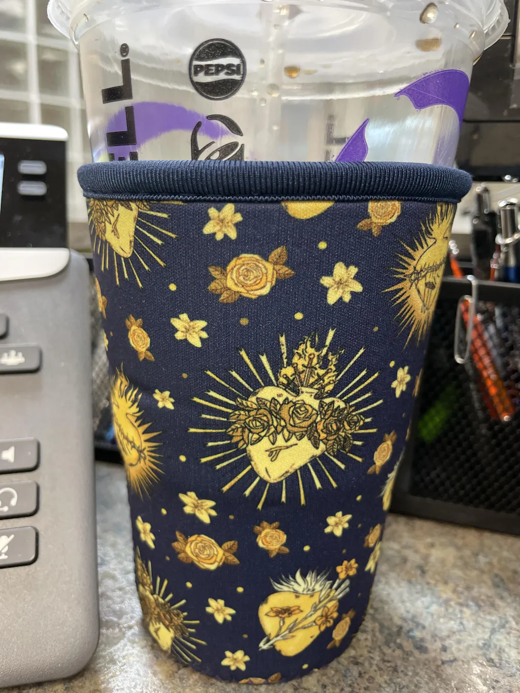 Catholic Cold Cup Sleeve - Holy Hearts – Brick House in the City