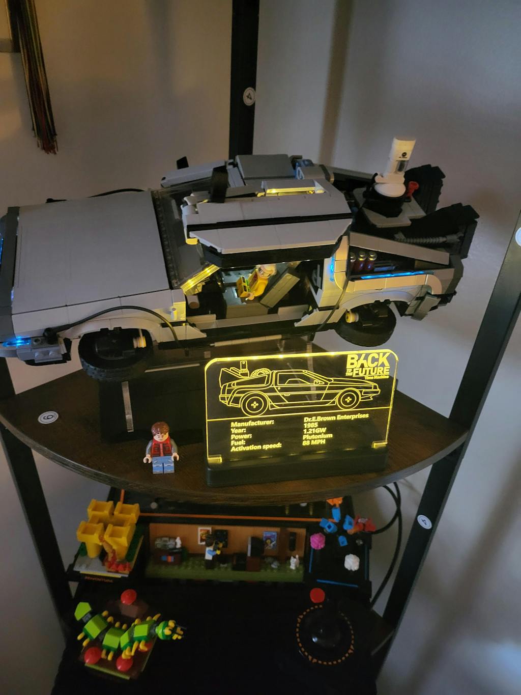 Display Stand for 10300 - Back to the Future Time Machine DeLorean ...