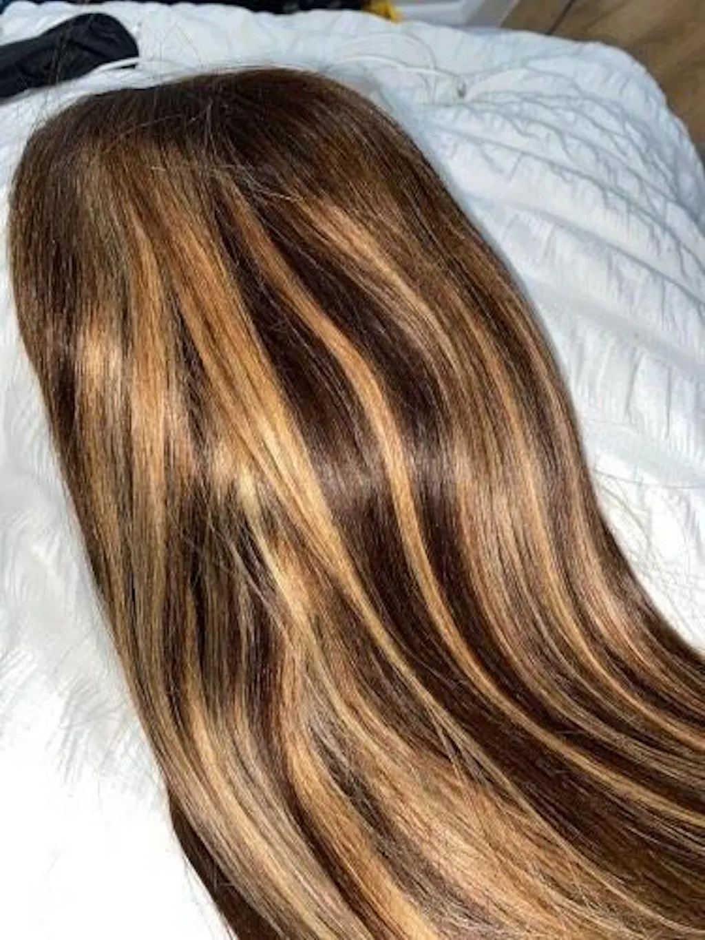 Highlight Straight Lace Front Wig Human Hair Wig #4/27 | Bridger Hair ...