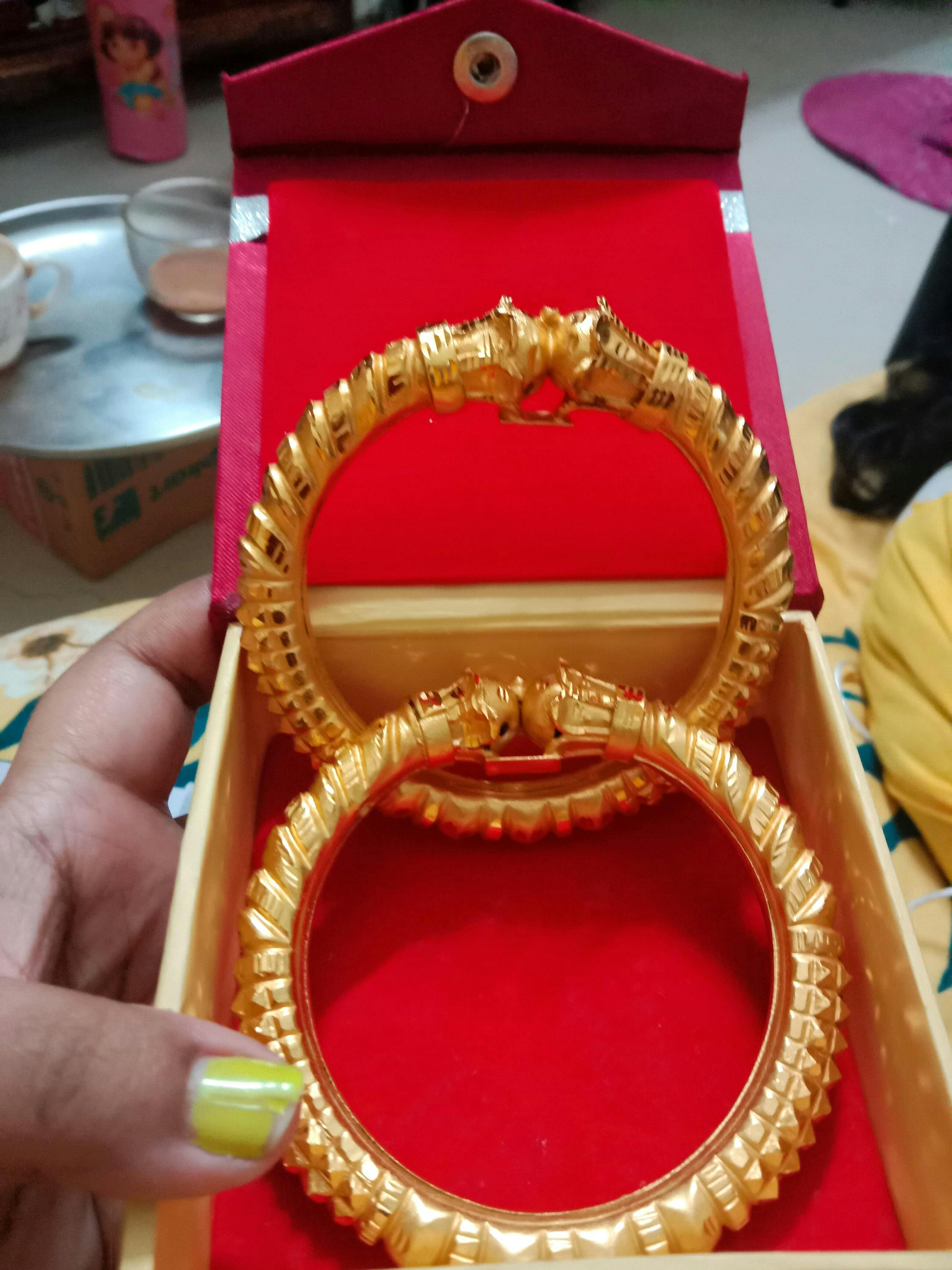 Manipuri Design Chain Locket Necklace set