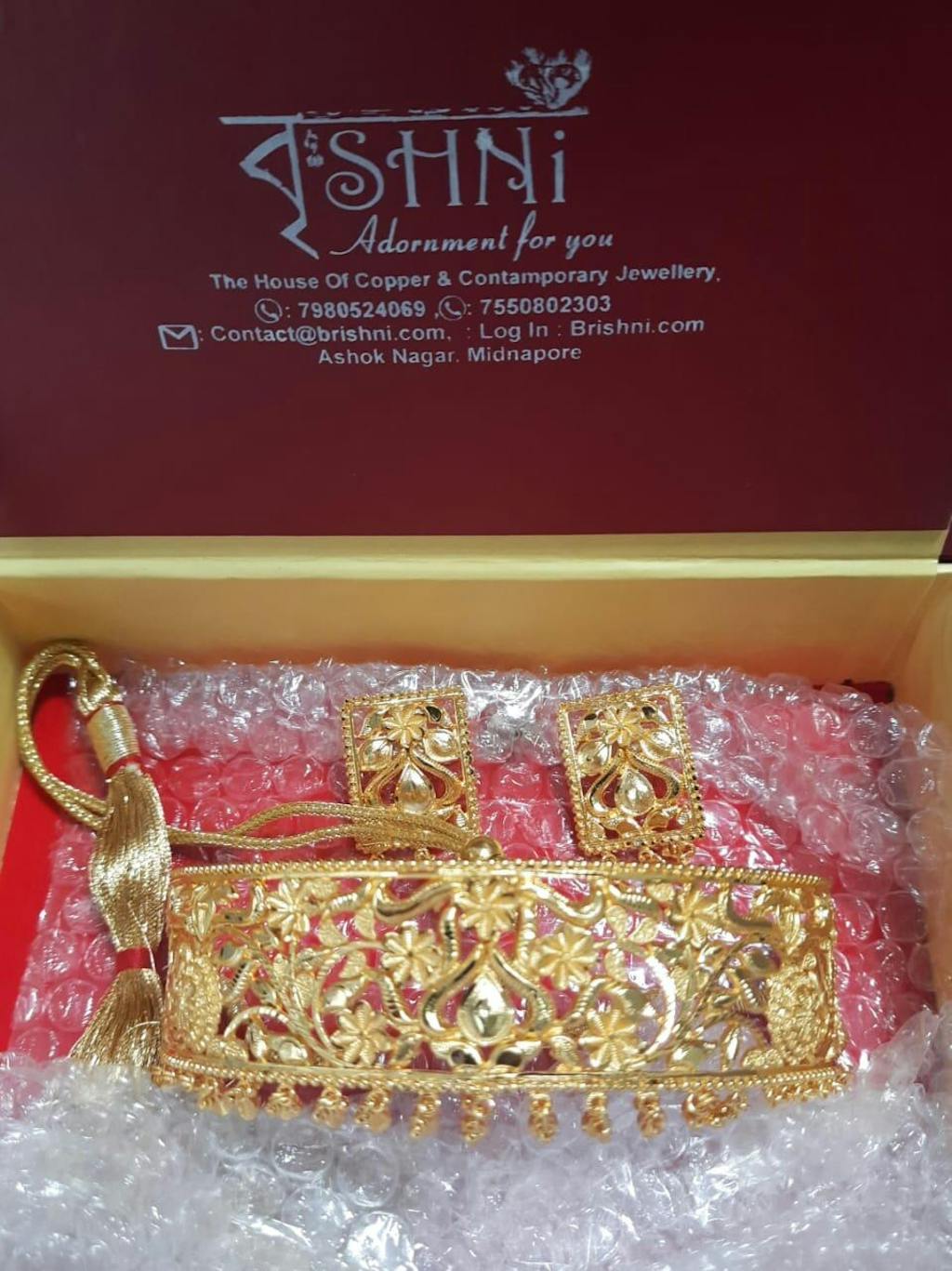 Shop Bengali Bridal Mukut (Crown) Online - 22K Gold Plated