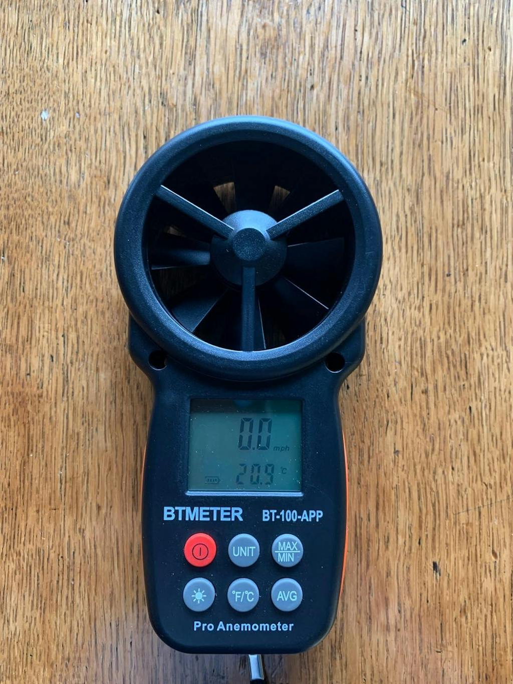 Digital Anemometer, Handheld APP Data Support