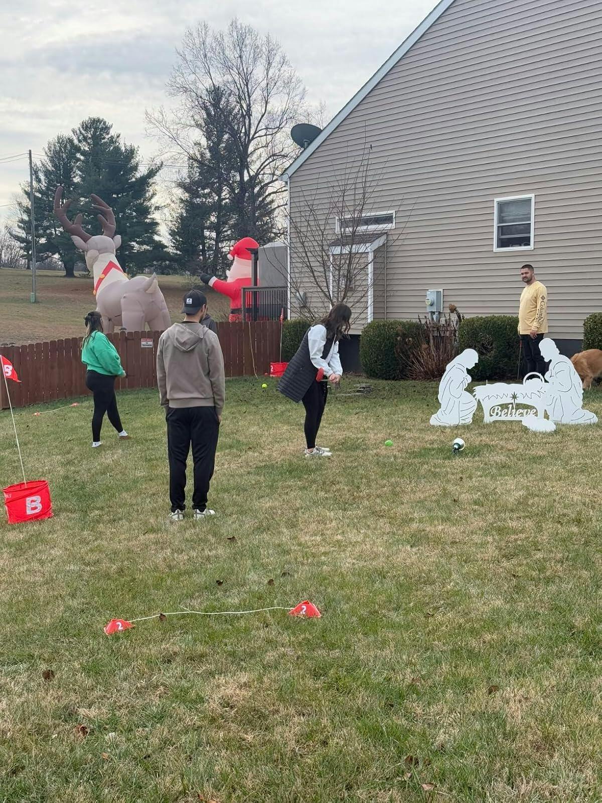 BucketGolf Game | Portable 6 Hole BackYard Golf Game For Outdoor