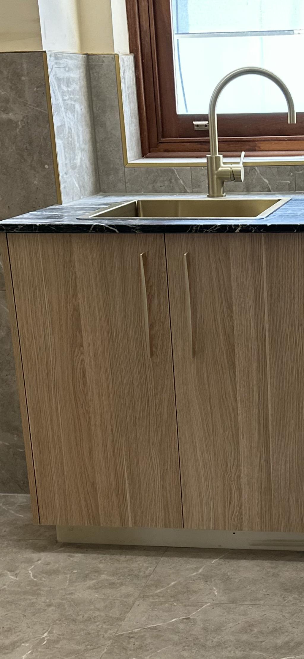 Alma Brushed Brass Gold Madison 775x450 Double Bowl Sink – Buildmat