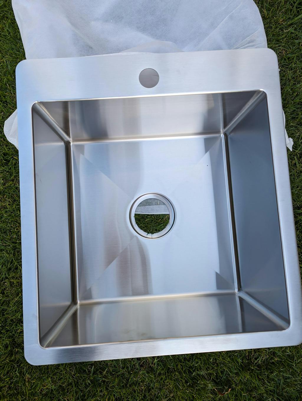 Kayla 450x500 Single Bowl Tap Landing Sink – Buildmat