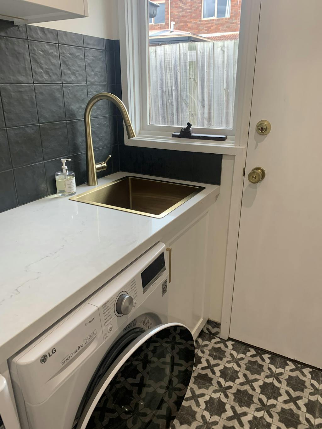 Alma Brushed Brass Gold Nala 450x450 Single Bowl Sink – Buildmat