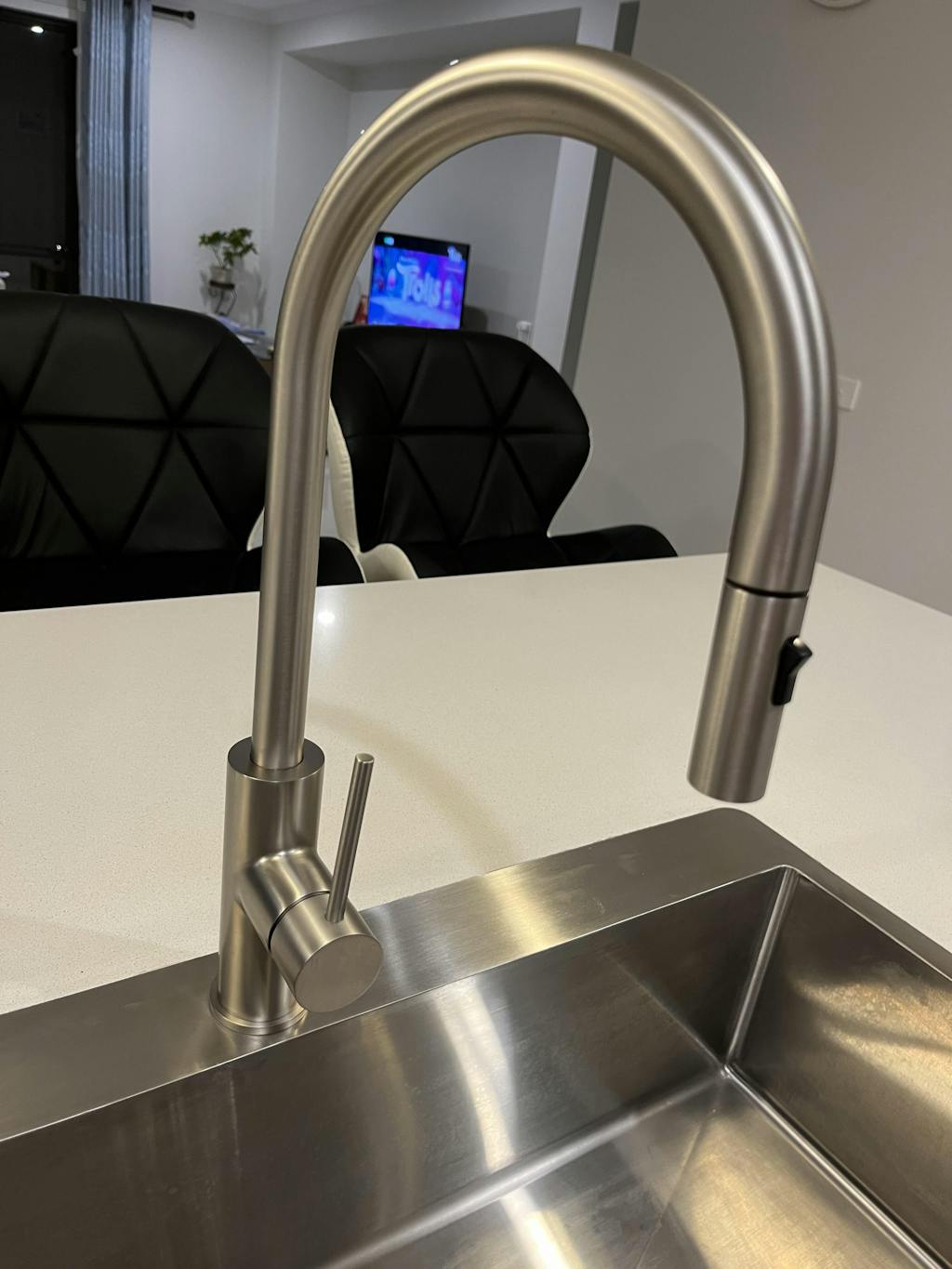 Alma Jayden 1200x500 Single Bowl Tap Landing with Left Drain Board Sin ...