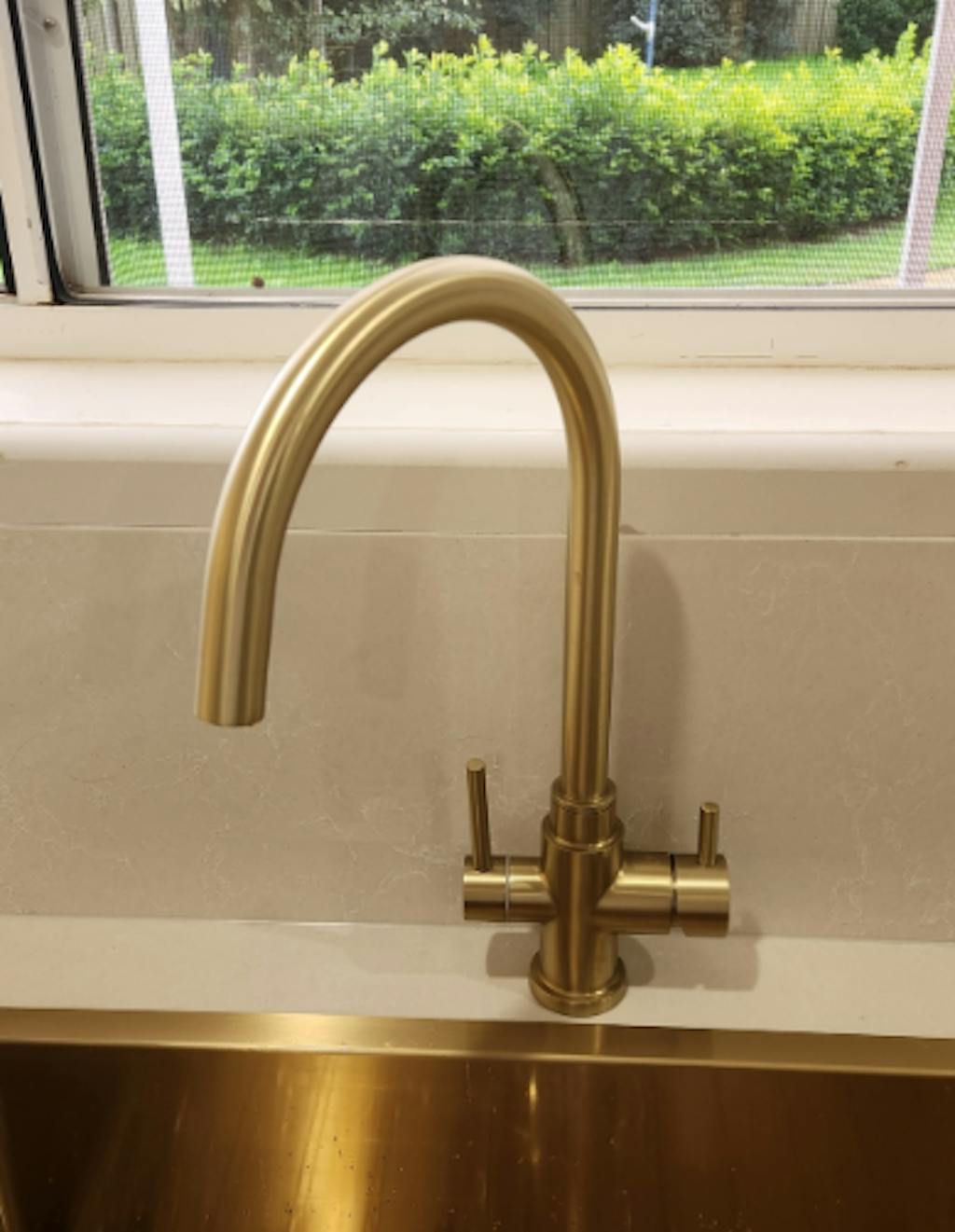 Alma Fleta Brushed Brass Gold 3 Way Filter Water Tap – Buildmat