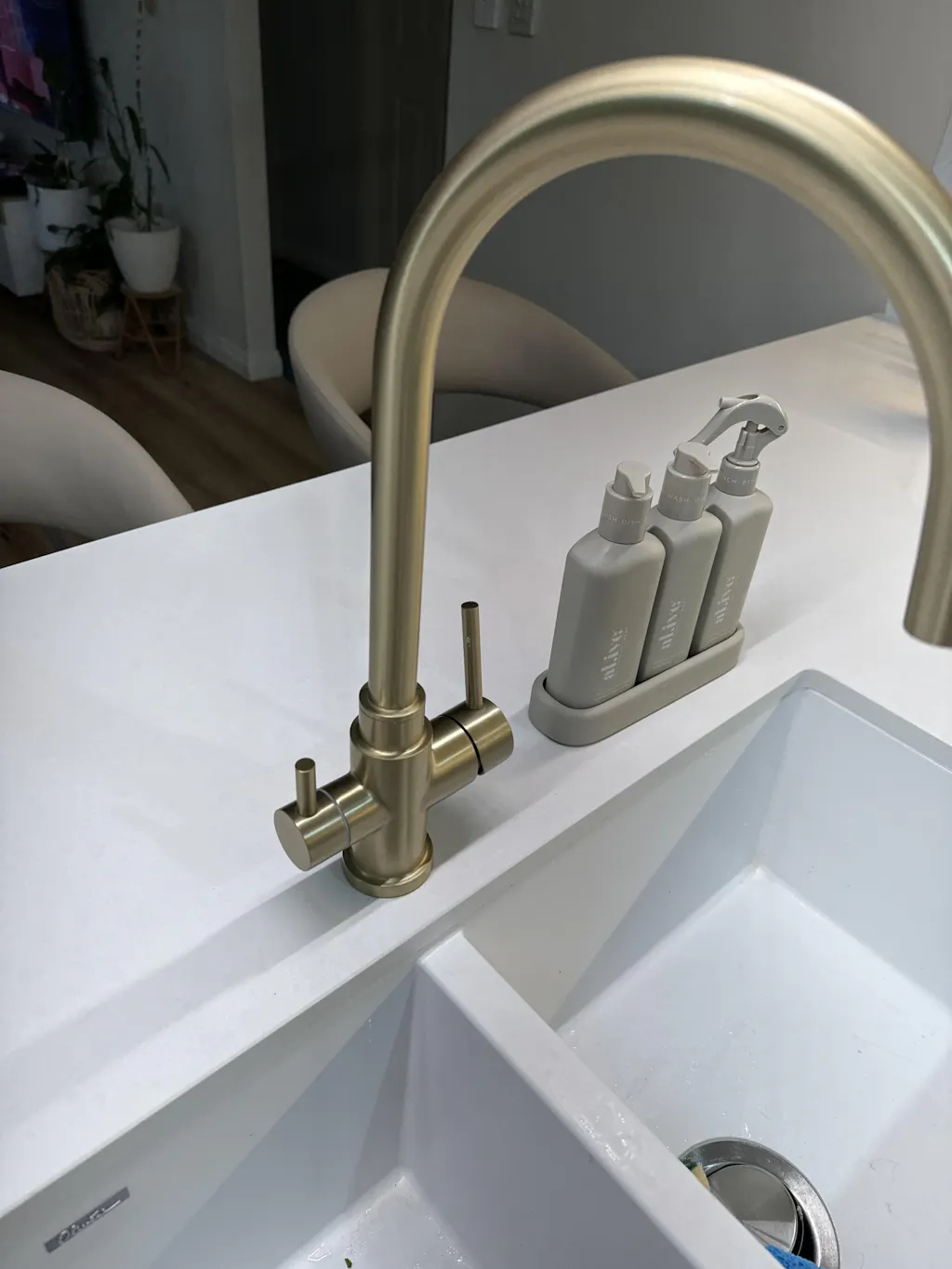 Alma Fleta Brushed Brass Gold 3 Way Filter Water Tap – Buildmat