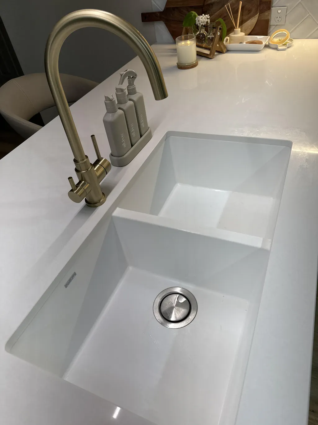 Alma Fleta Brushed Brass Gold 3 Way Filter Water Tap – Buildmat
