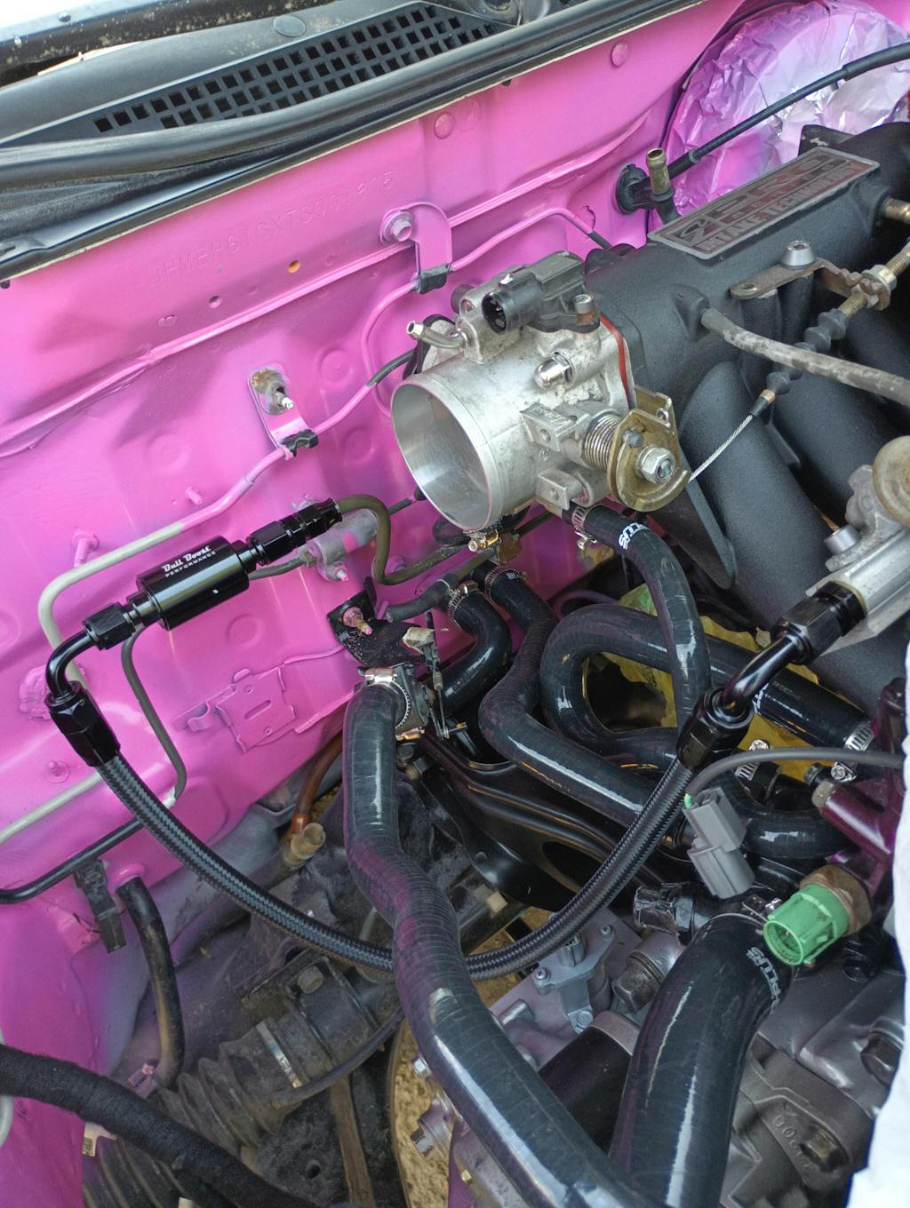 Tucked Fuel Feed / Return Line Kit D15 D16 Honda Civic CRX Del Sol Wag ...