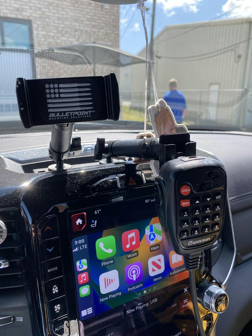 CB Radio Holder with 20MM ball - Bulletpoint Mounting Solutions