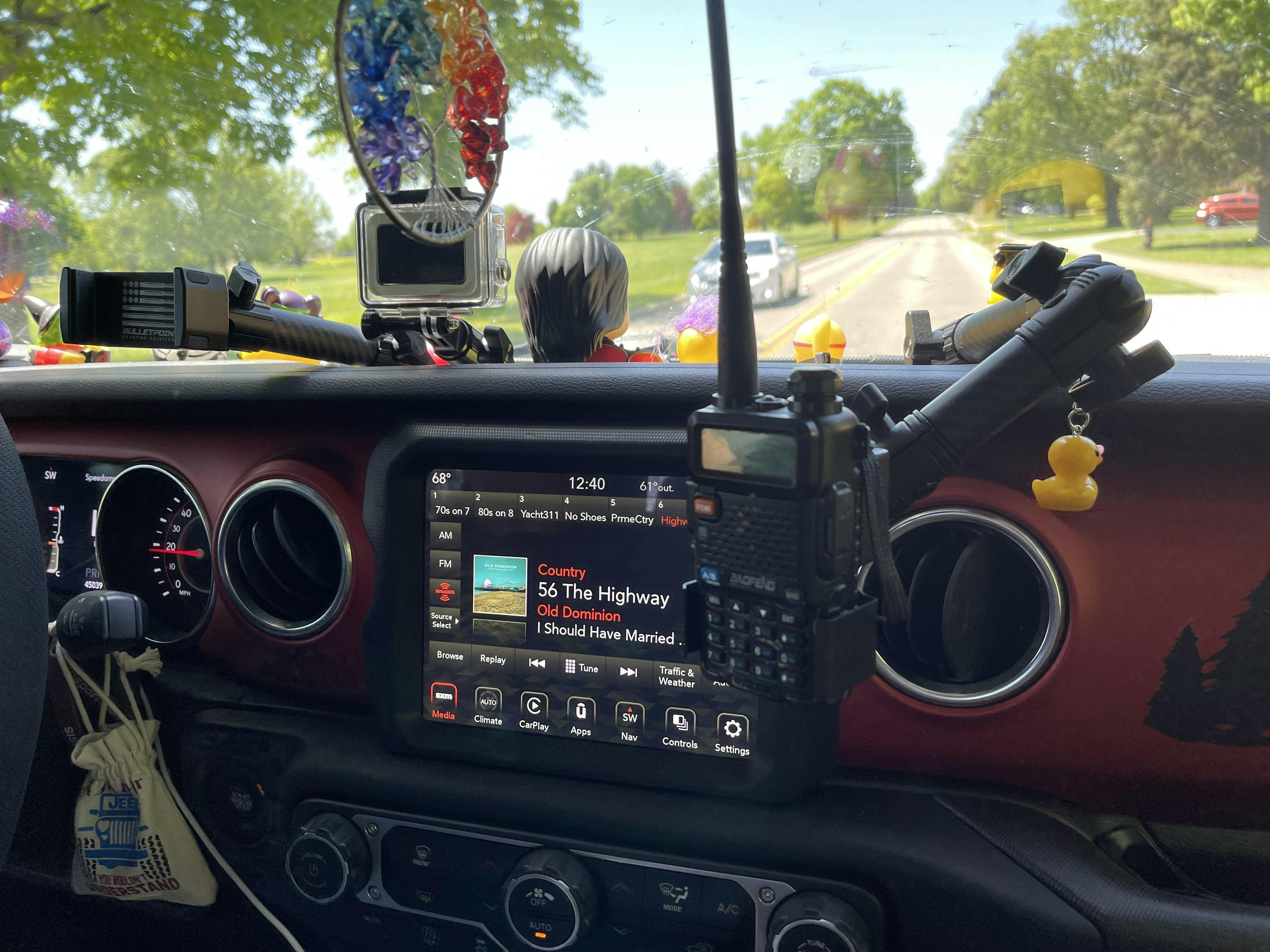 Handheld Radio Holder with 20mm Ball - Bulletpoint Mounting Solutions