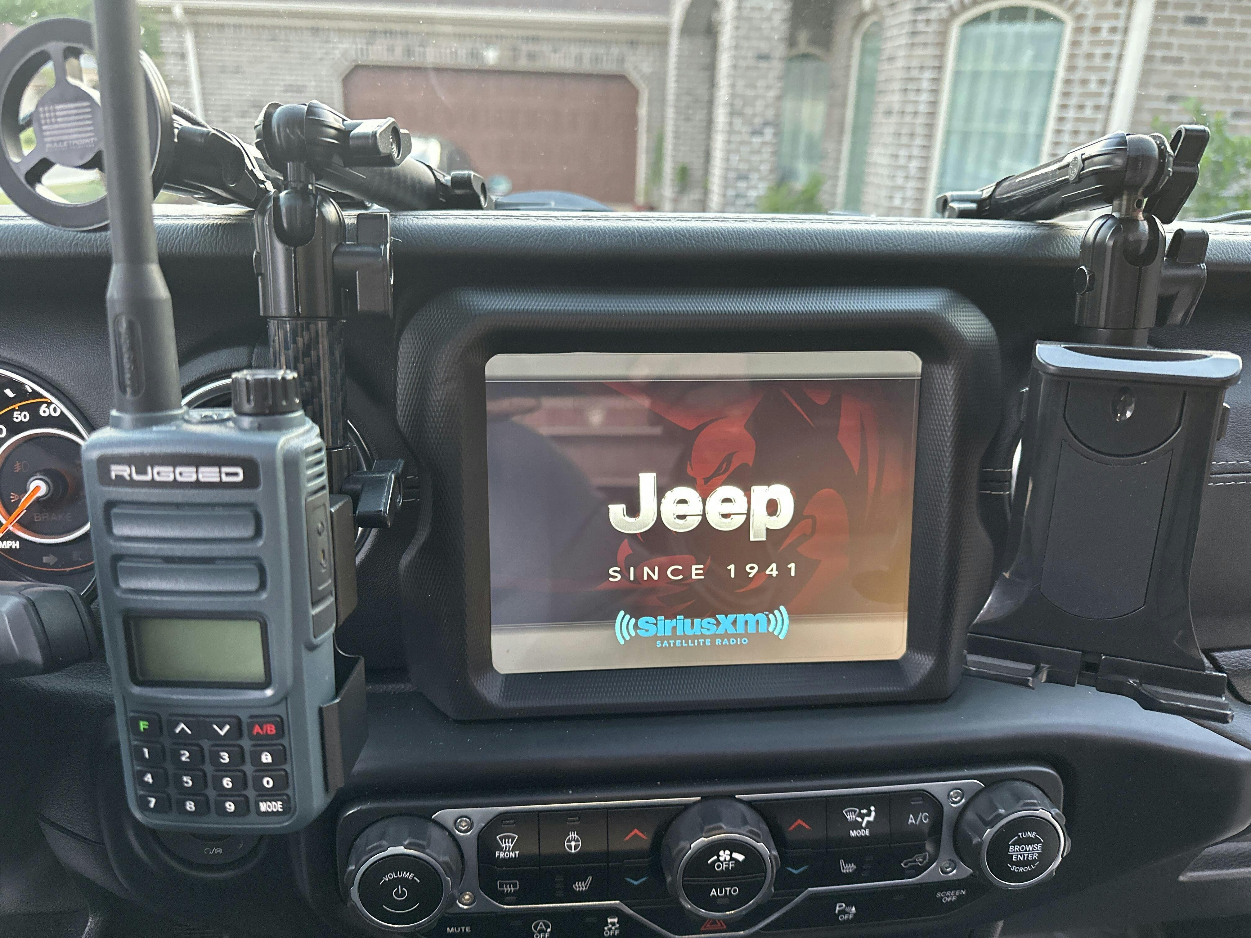 Handheld Radio Holder with 20mm Ball - Bulletpoint Mounting Solutions