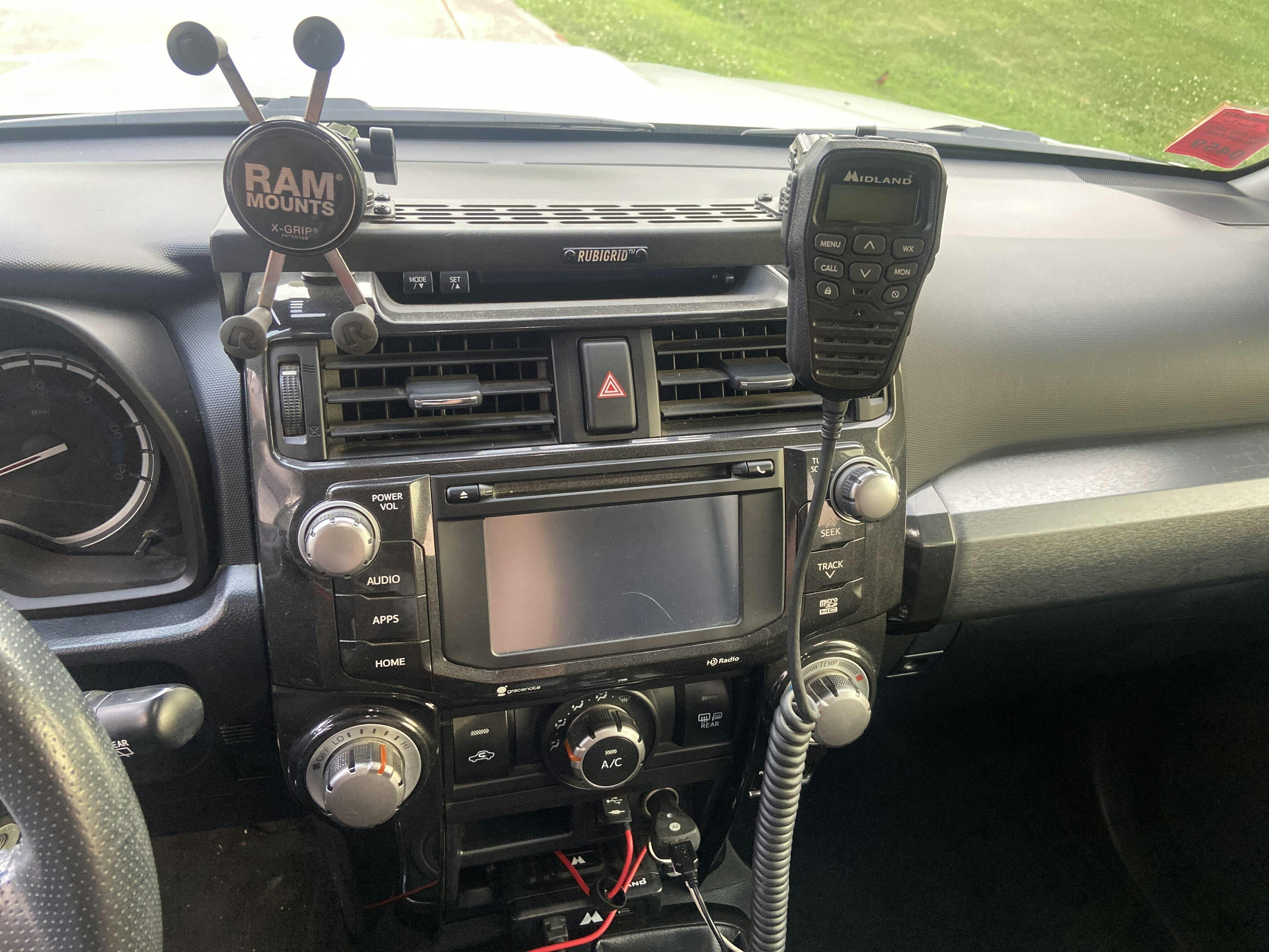 RubiGrid 2010-2023 Toyota 4Runner Dash Mount Phone + Device Holder ...