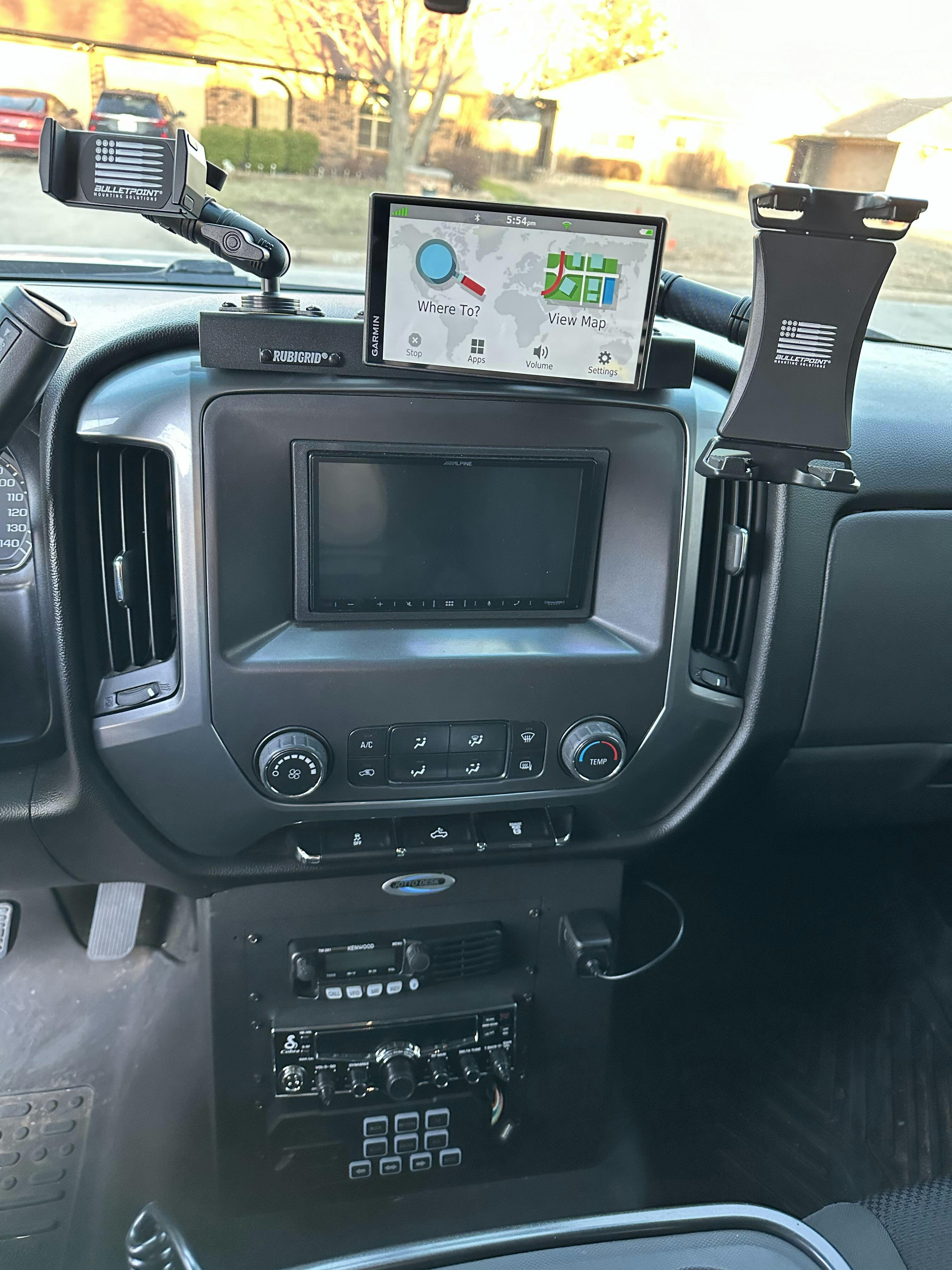 RubiGrid® 2014-2019 GMC Sierra + Chevrolet Silverado Phone Holder Mult ...