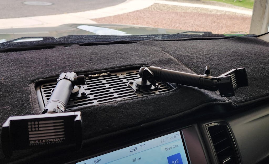 RubiGrid® 2019-2023 Ford Ranger Phone Holder Multi-Device Dash Mount ...