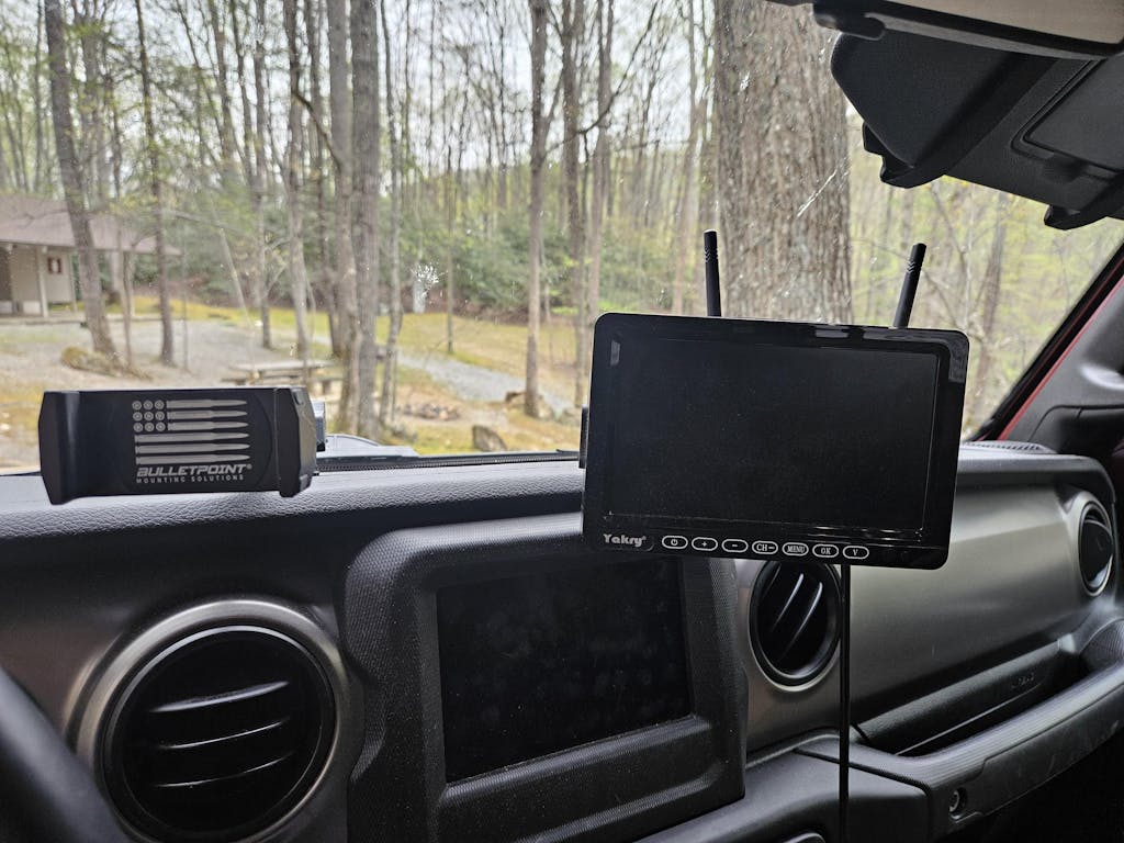 Backup Camera Monitor Mount & T-Bolt Adapter with 20mm Ball Mount ...