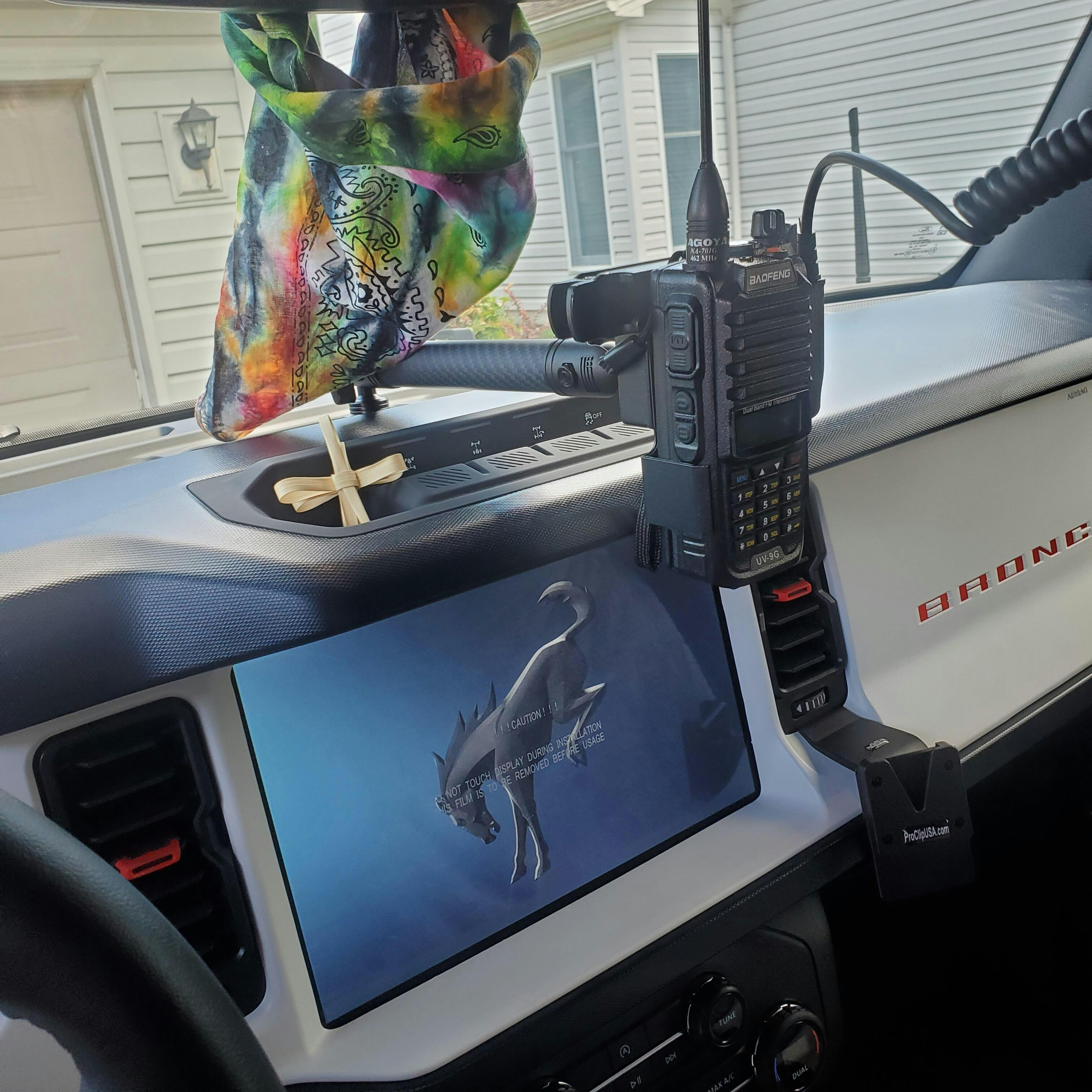 Handheld Radio Holder with 20mm Ball - Bulletpoint Mounting Solutions