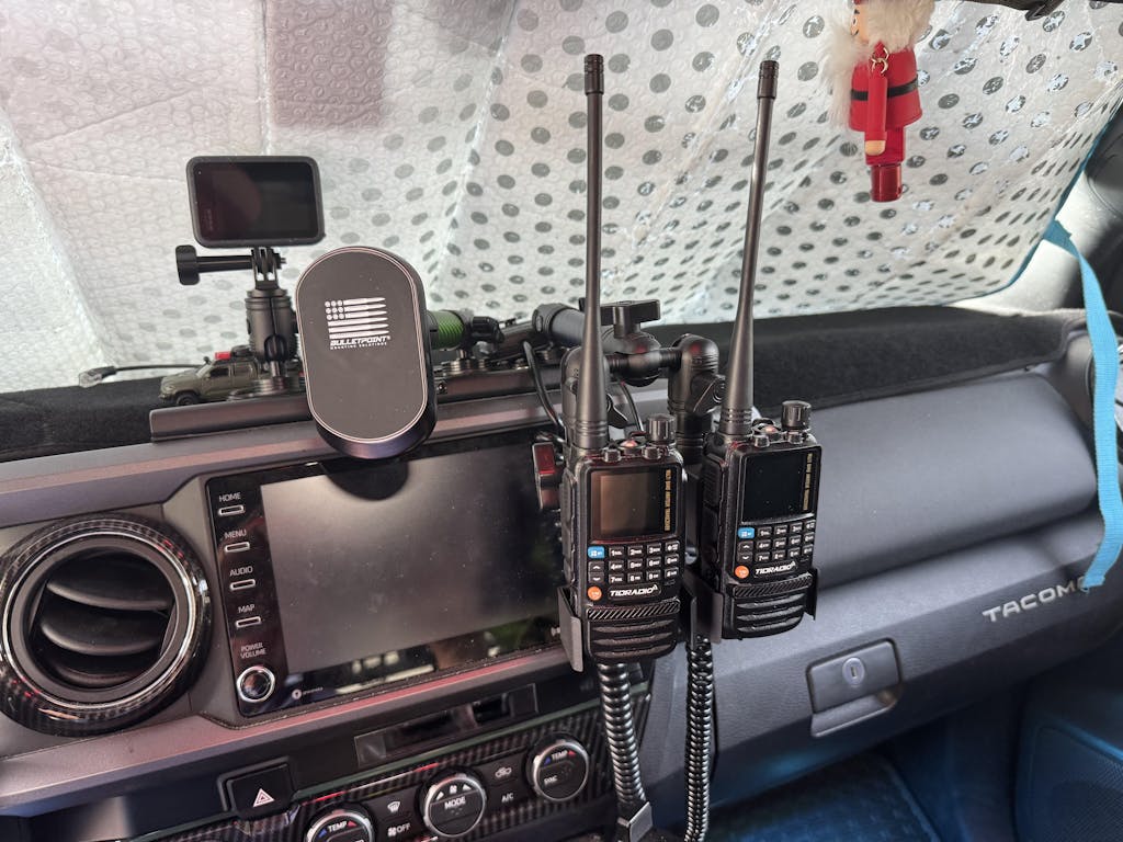 Handheld Radio Holder with 20mm Ball - Bulletpoint Mounting Solutions