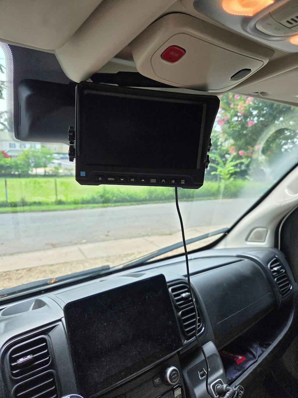 Backup Camera Monitor Mount & T-Bolt Adapter with 20mm Ball Mount ...