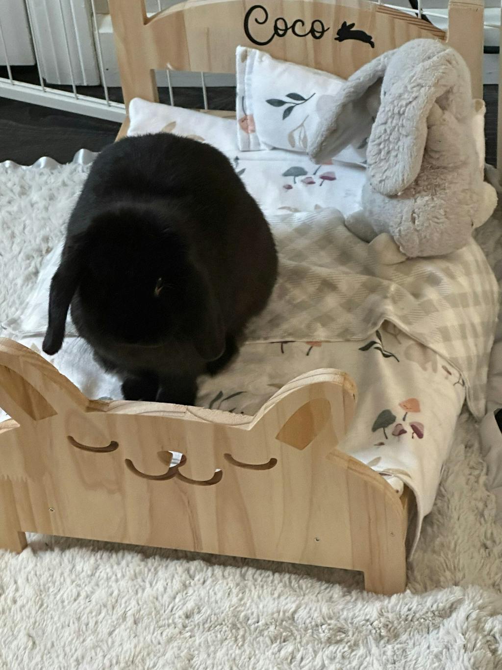 Design Your Own 100% Cotton Bunny Bedding Set for the Ikea Duktig Doll ...