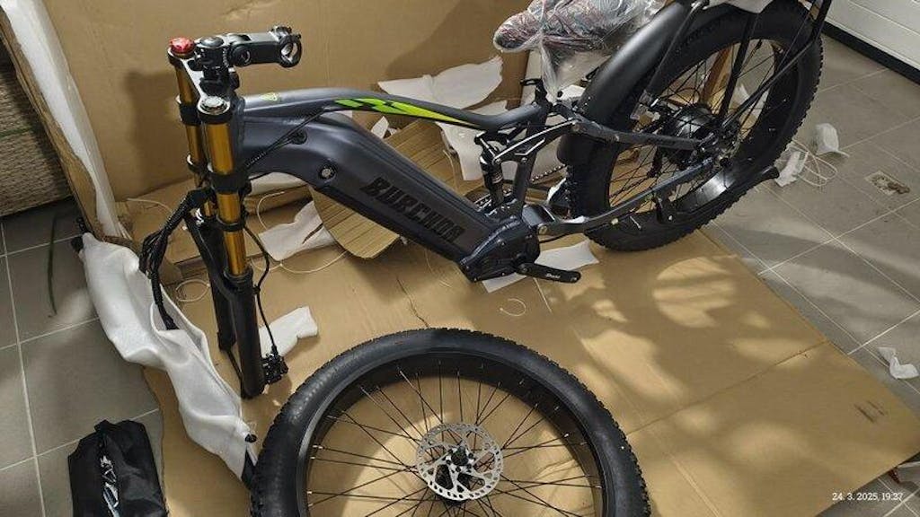 BURCHDA RX80(Upgraded) Off-road Full Suspension Fat Tire E-bike ...