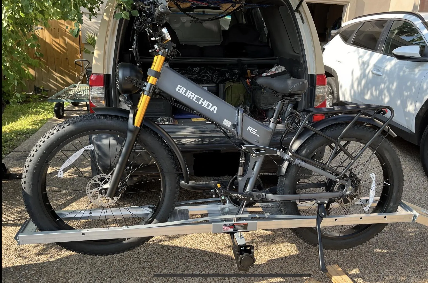 20Ah Fat Tire Folding Mountain Electric Bike MTB, Full Suspension Off ...