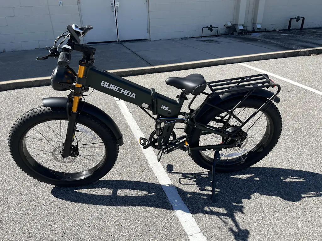 20Ah Fat Tire Folding Mountain Electric Bike MTB, Full Suspension Off ...