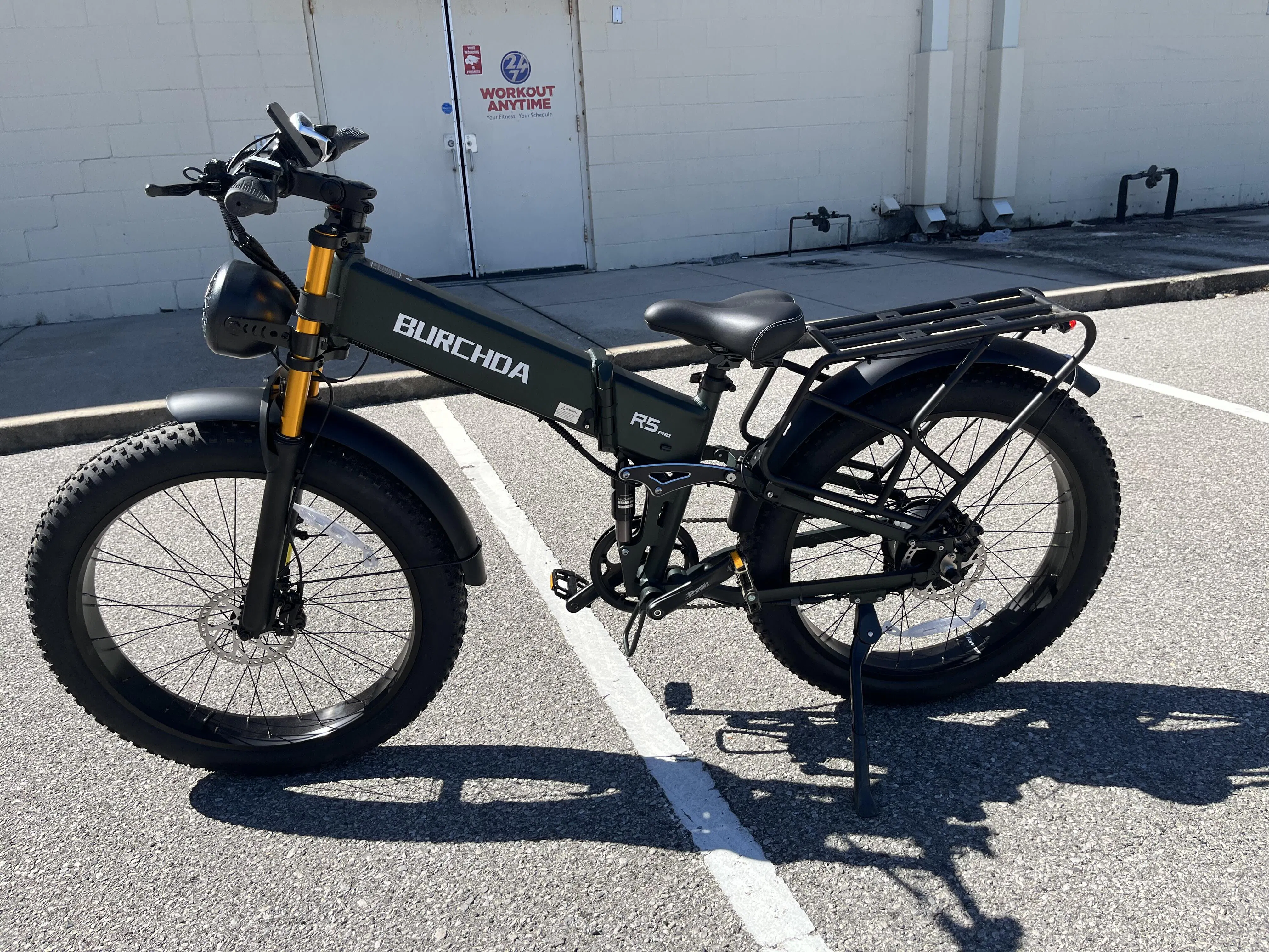 20Ah Fat Tire Folding Mountain Electric Bike MTB, Full Suspension Off ...