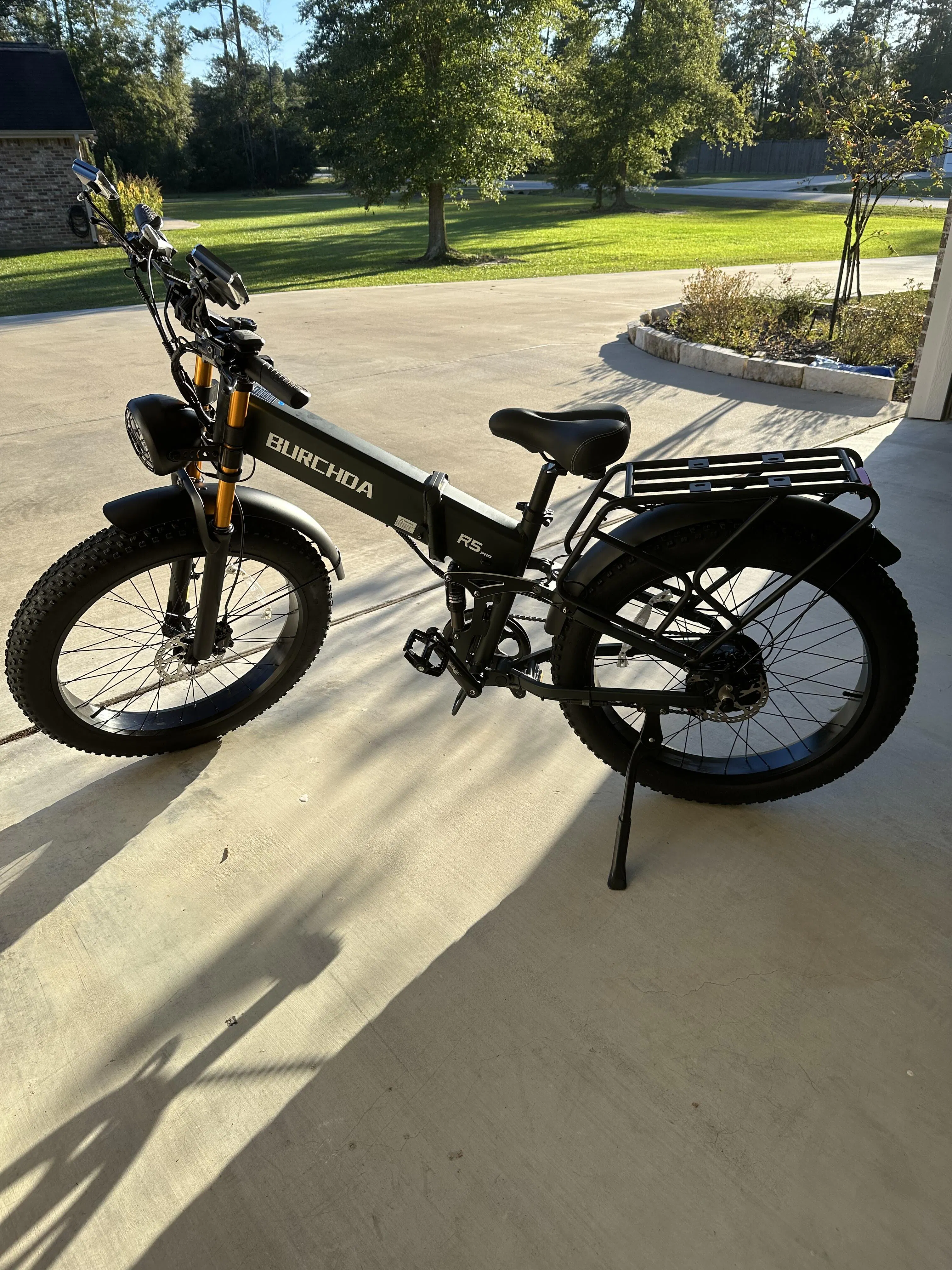 20Ah Fat Tire Folding Mountain Electric Bike MTB, Full Suspension Off ...