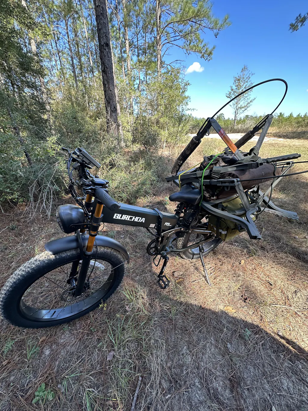 20Ah Fat Tire Folding Mountain Electric Bike MTB, Full Suspension Off ...