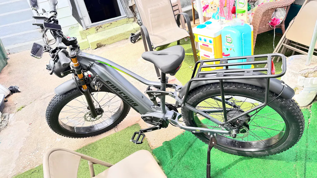 Burchda RX80 Fat Tire Mountain Electric Bike for Adults, 28MPH Full ...