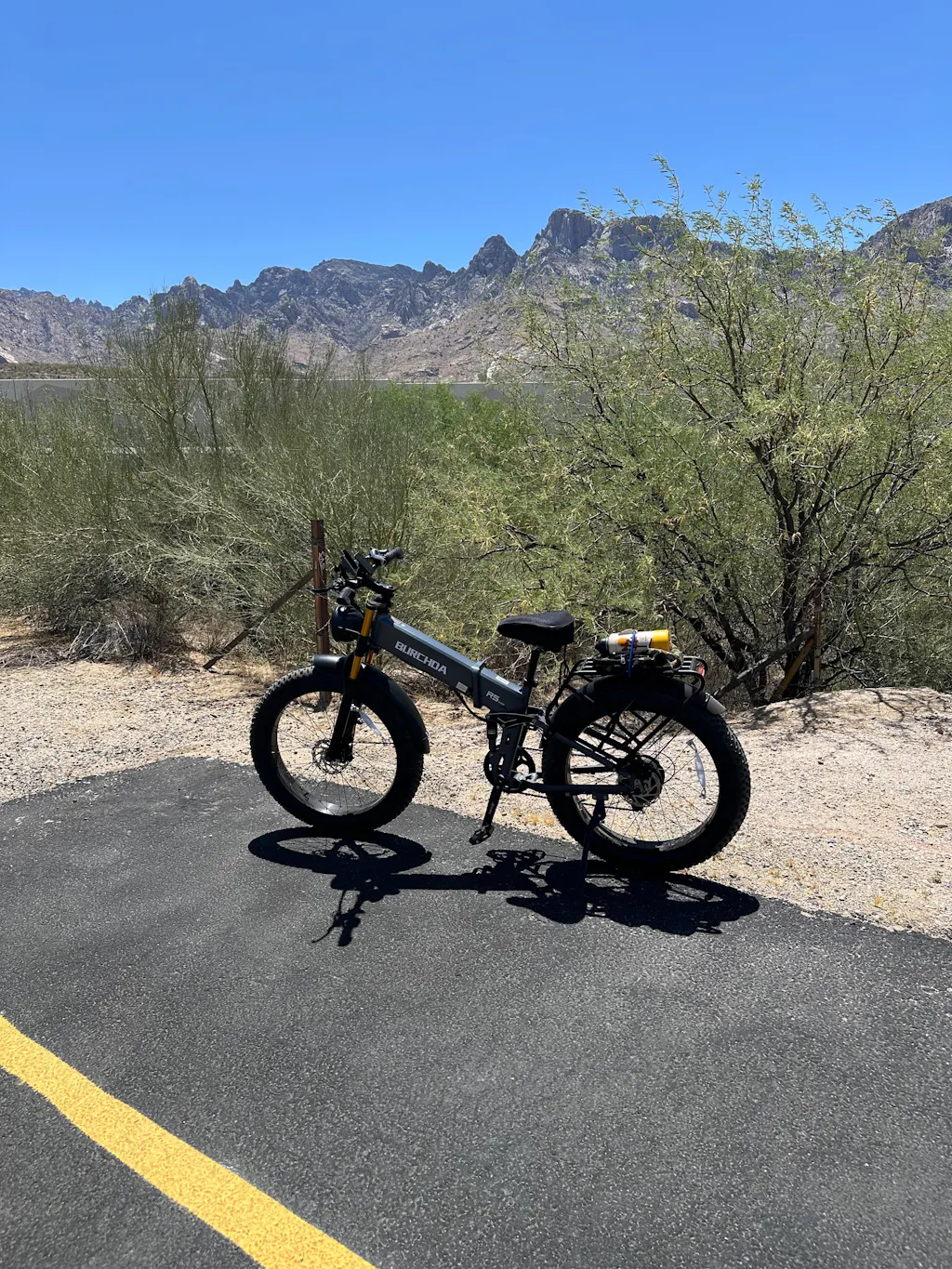Burchda R5 Pro Folding Fat Tire Mountain Electric Bike MTB, Full ...