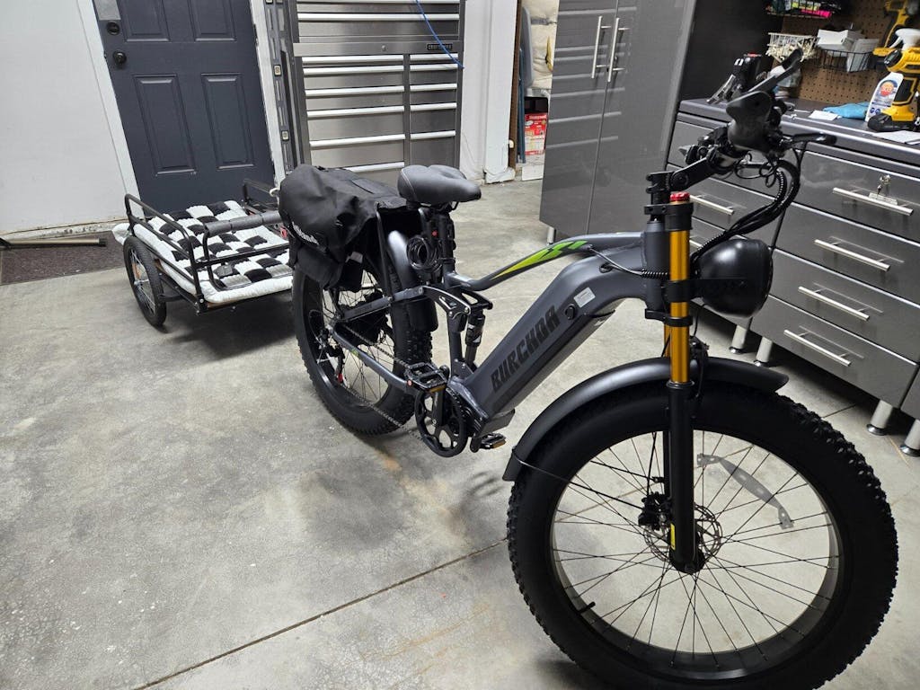 Burchda RX80 Fat Tire Mountain Electric Bike for Adults, 28MPH Full ...