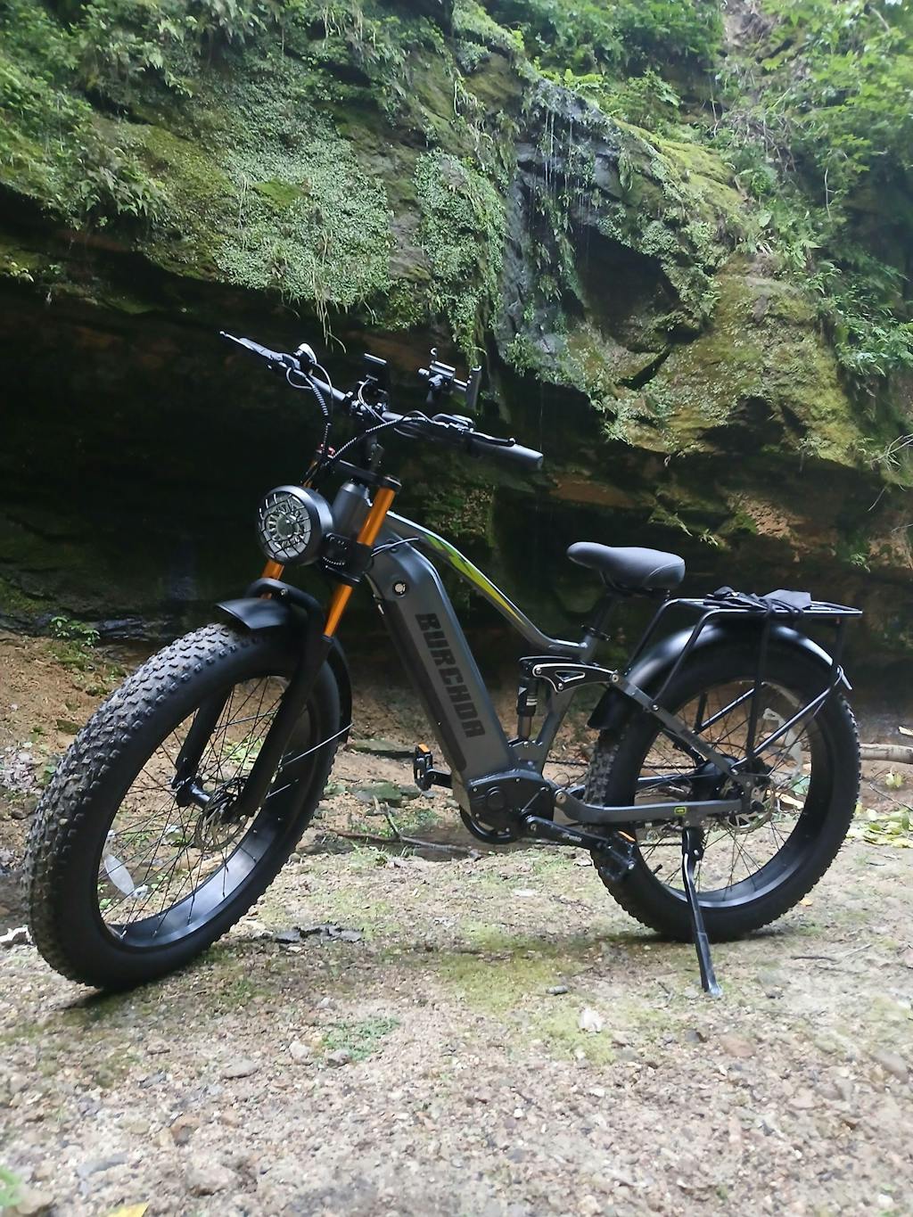 Burchda RX80 Fat Tire Mountain Electric Bike for Adults, 28MPH Full ...
