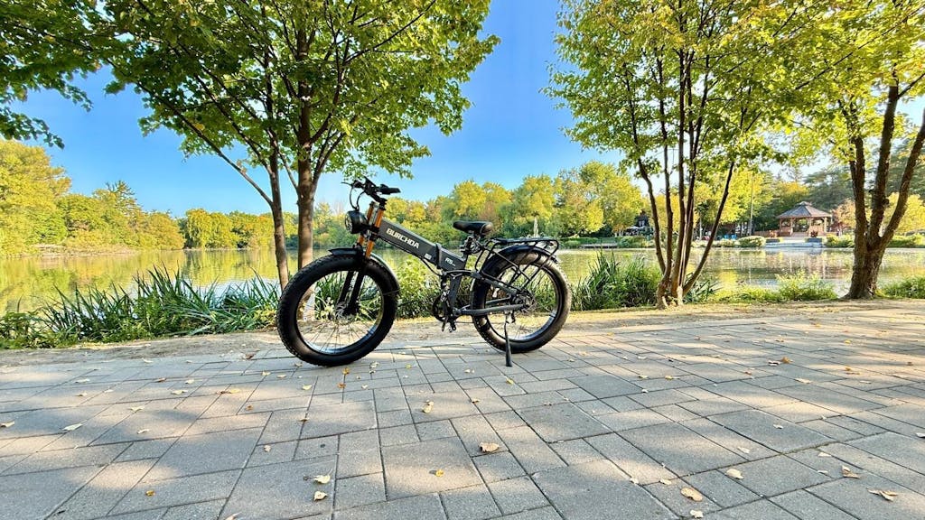 Burchda R5 Pro Folding Fat Tire Mountain Electric Bike MTB, Full ...