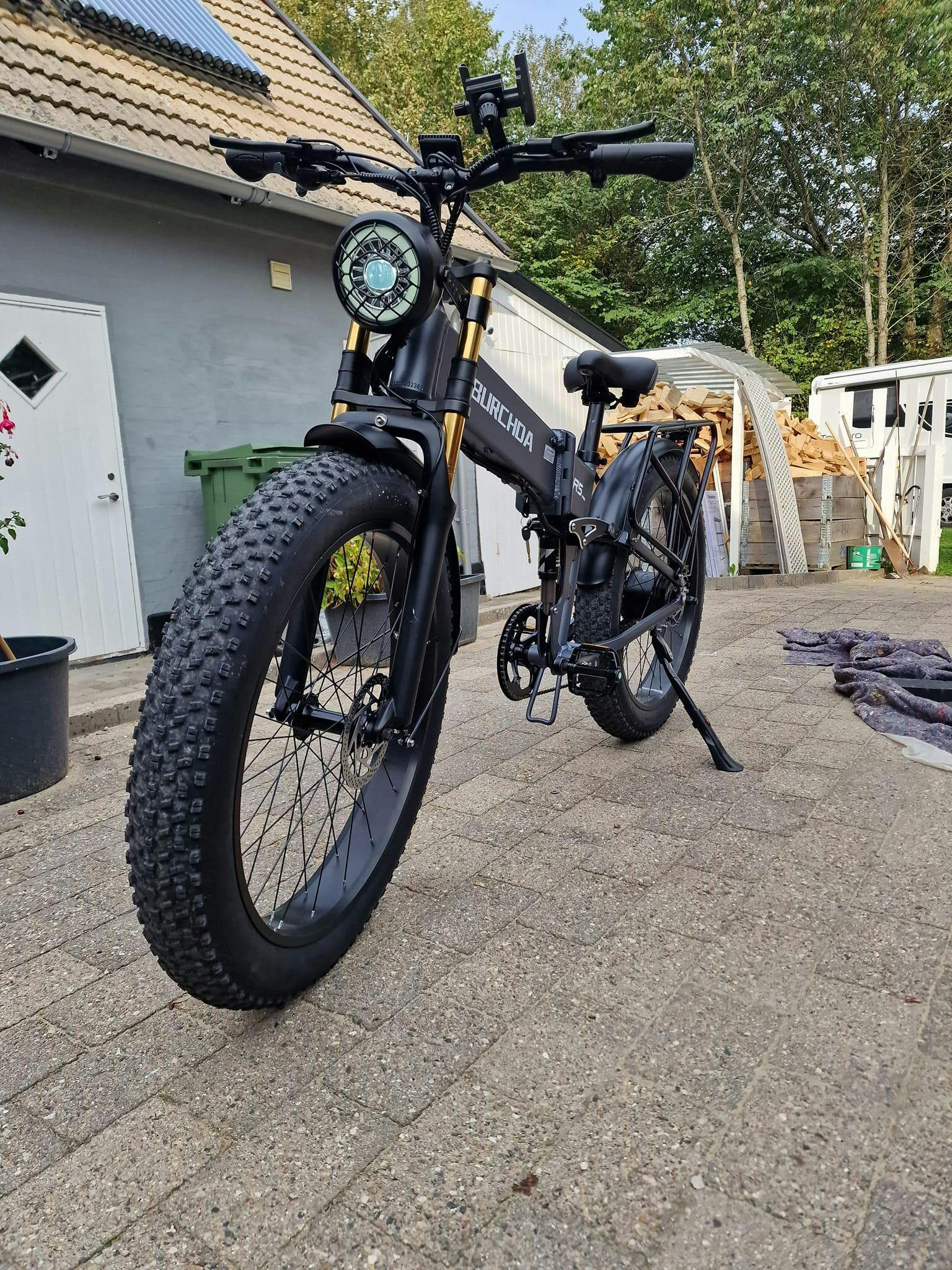 BURCHDA R5 PRO 1000W folding fat tire electric bike for adults ...