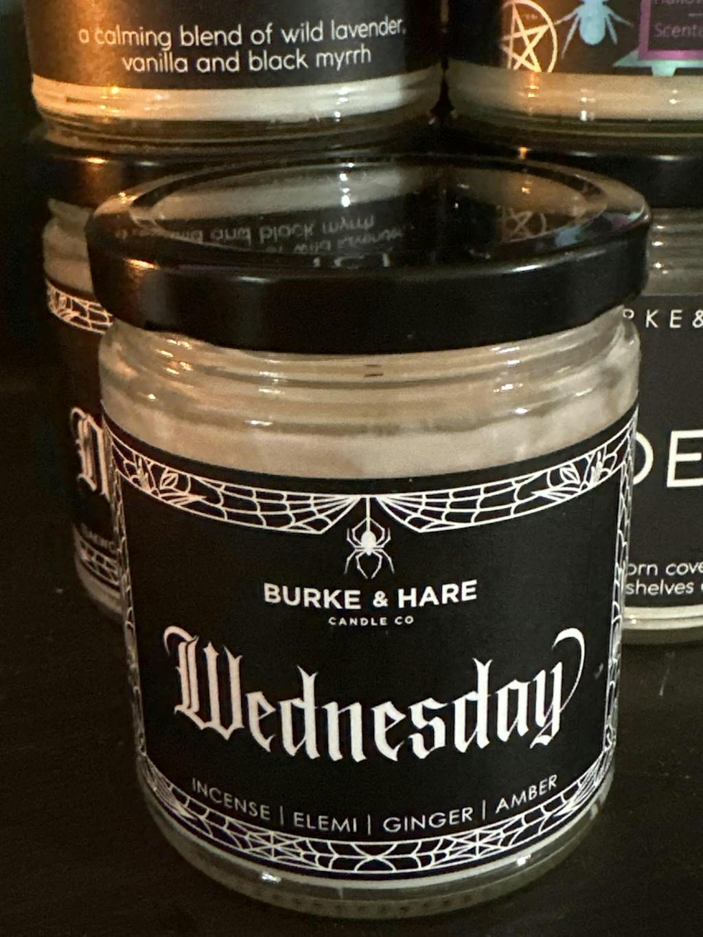 Wednesday Addams : Scented Candle (gothic home) – Burke & Hare Co