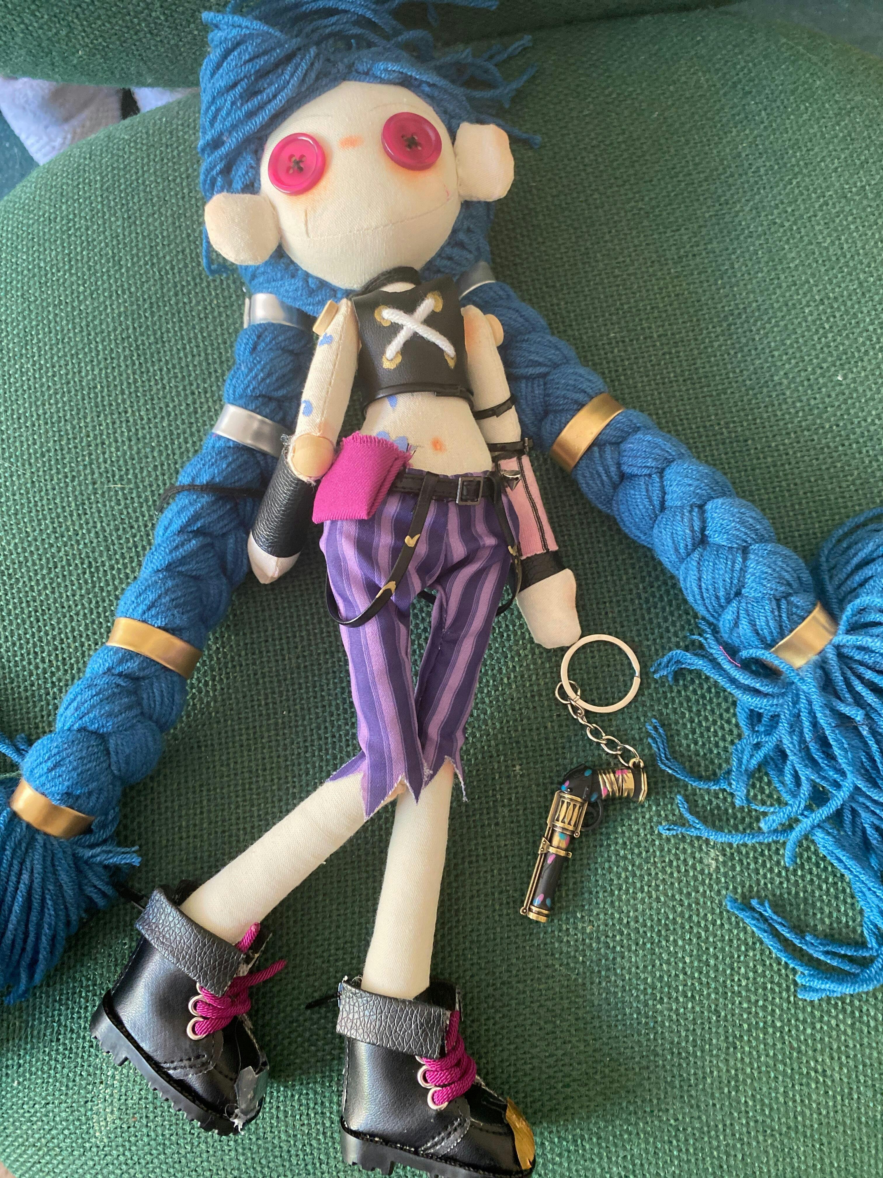 Jinx--Handmade doll – Button Eyes Dolls